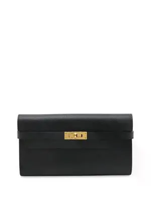 Hermès 2019 Epsom Kelly To Go Wallet Long Wallets - Black