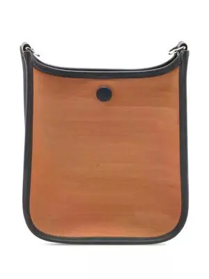 Hermès Toile Officier And Swift Leather Shoulder Bag - Brown