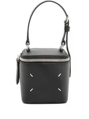 MAISON MARGIELA 2000-2026 Mini Leather Box Bag Vanity Bag - Black