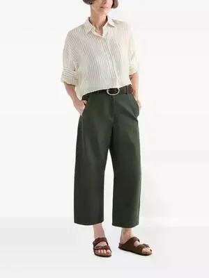 TWP Slouchy Barrel-leg Cropped Trousers
