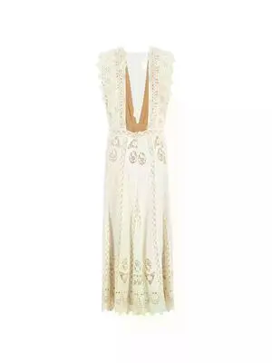 Johanna Ortiz Grace In The Open Fields Maxi Dress - Neutrals