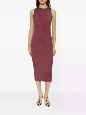 Issey Miyake Sleeveless Pleated Midi Dress