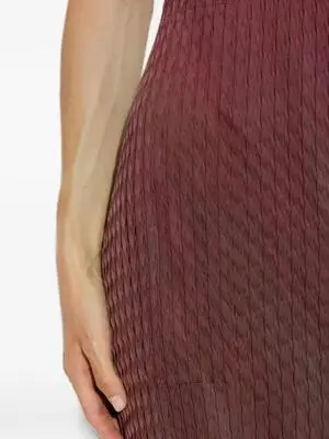 Issey Miyake Sleeveless Pleated Midi Dress