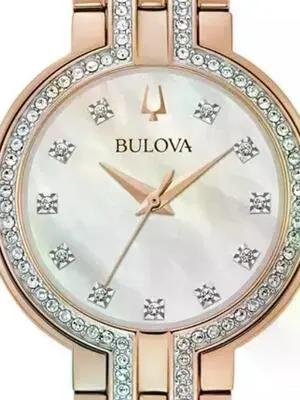 Bulova Crystal-embellished Watch