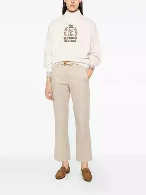 Brunello Cucinelli Sartorial Heritage Embroidered Cashmere Sweater - Neutrals