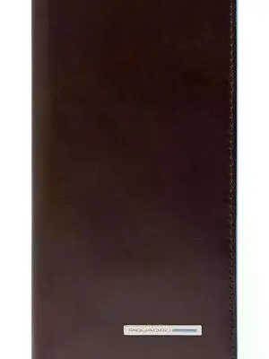 PIQUADRO Logo-plaque Leather Wallet - Brown