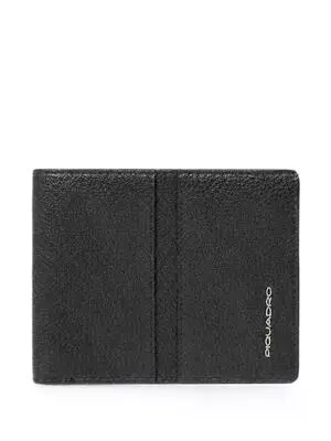 PIQUADRO Logo-plaque Bi-fold Wallet - Black