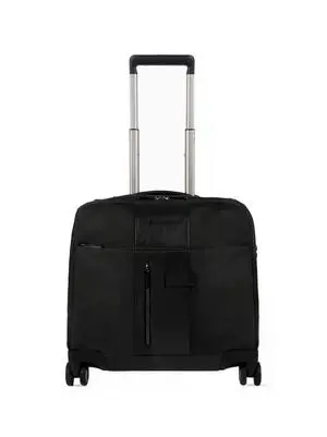 PIQUADRO Leather-trim Wheeled Luggage - Black