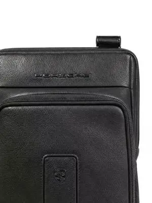 PIQUADRO Logo-plaque Leather Backpack