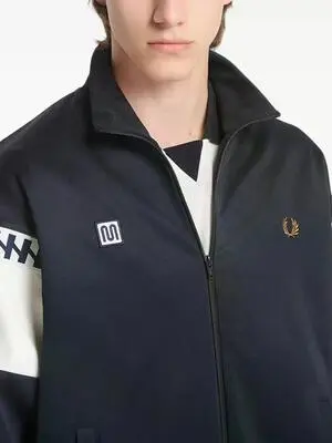 Fred Perry Logo-embroidered Panelled Jacket
