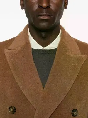 Canali Double-breasted Peak-lapel Coat