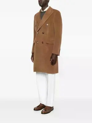 Canali Double-breasted Peak-lapel Coat