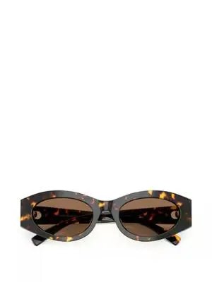Tory Burch Oval Pierced Acetate Sunglasses - Green