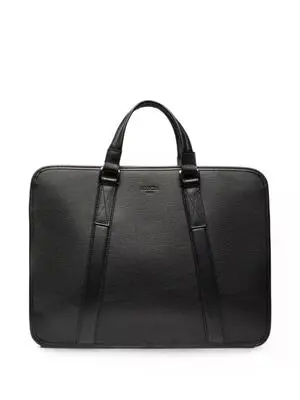 LANCEL Grained-leather Laptop Bag