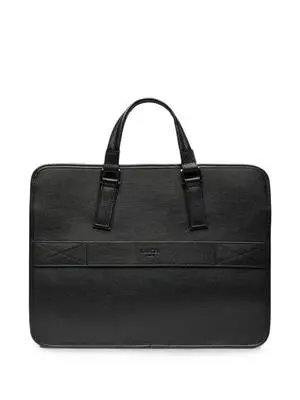 LANCEL Grained-leather Laptop Bag