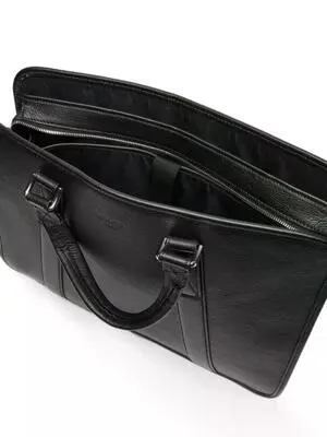 LANCEL Grained-leather Laptop Bag