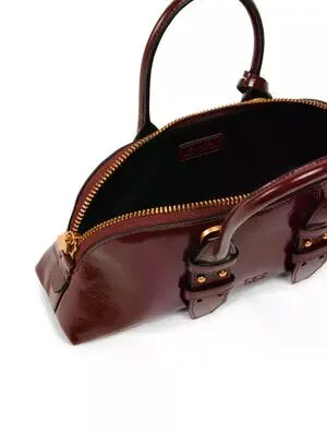 Pinko Escape Bag Horizontal Small Handbag In Shiny Leather - Red