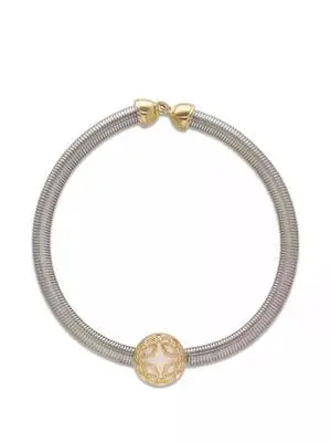 Vintage Tubogas Link Necklace - Silver