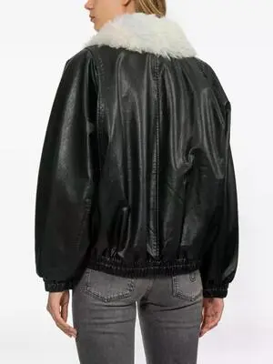 Source Unknown Faux-fur Collar Bomber Jacket
