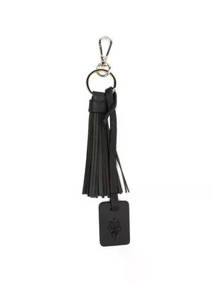 Eleventy Tassel Logo-tag Keyring - Black
