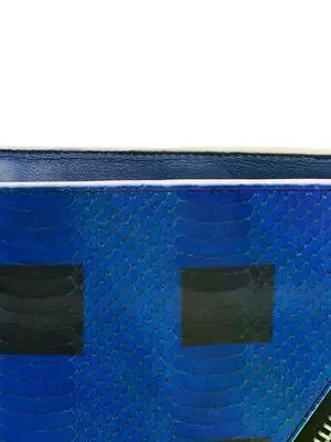 Kenzo Kalifornia Python-embossed Clutch Bag