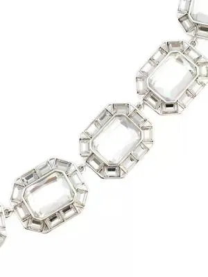 SELF-PORTRAIT Crystal-embellished Curb-chain Necklace