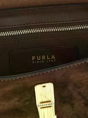 Furla Stud-embellished Suede Tote Bag