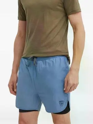 Rossignol Logo Appliqué Shorts - Blue