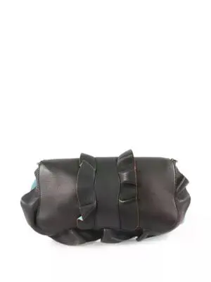 Fendi Baguette Shoulder Bag With Ruffled Detailing