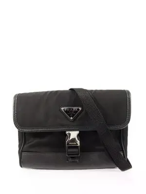 Prada Buckle-fastening Mini Shoulder Bag - Black