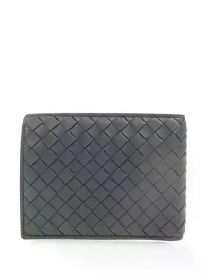Bottega Veneta Intrecciato Bifold Wallet - Blue