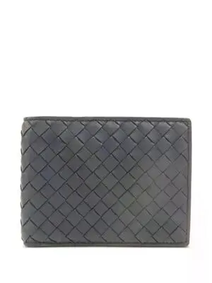 Bottega Veneta Intrecciato Bifold Wallet - Blue