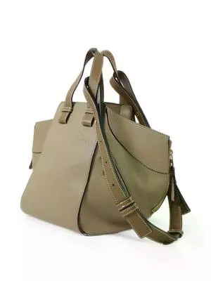 Loewe Hammock Leather Shoulder Bag - Neutrals