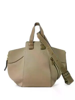 Loewe Hammock Leather Shoulder Bag - Neutrals