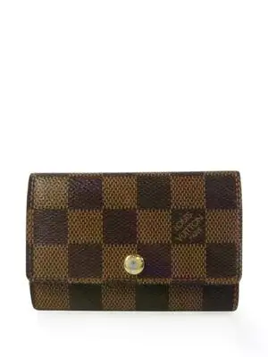 LOUIS VUITTON Damier Ebene Multicles 6 Key Holder - Brown