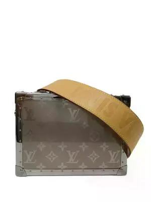 LOUIS VUITTON Monogram Titanium Clutch Box Shoulder Bag
