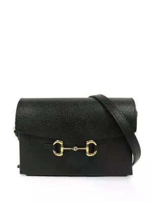 Gucci 1955 Horsebit Shoulder Bag - Black