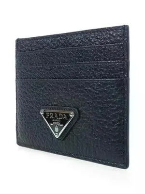 Prada Enamel Triangle Logo Card Holder