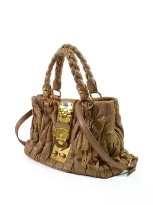 Miu Miu Matelassé Coffer 2way Shoulder Bag