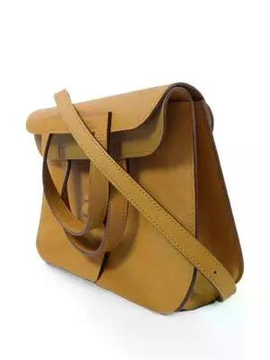 Hermès Halzan 25 Leather Tote Bag - Brown