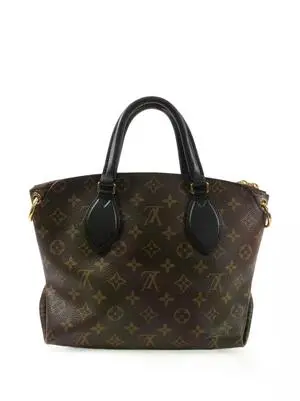 LOUIS VUITTON Flower Monogram Tote Bag - Brown