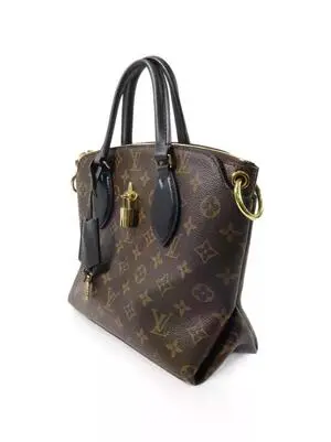 LOUIS VUITTON Flower Monogram Tote Bag - Brown