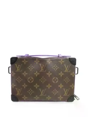 LOUIS VUITTON Monogram Macassar Handle Soft Trunk Shoulder Bag