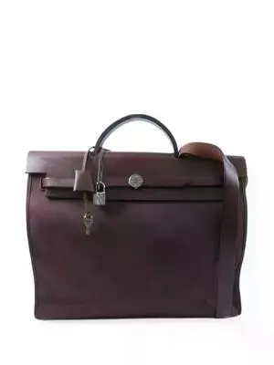 Hermès Gm Herbag Two-way Handbag - Red
