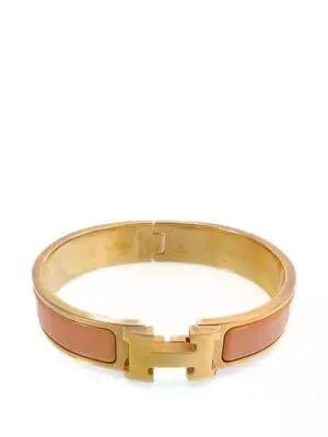 Hermès Clic-h Enamel Bracelet - Gold