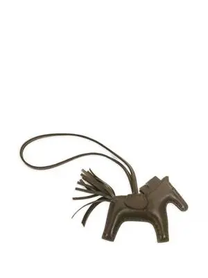 Hermès Lambskin Horse Charm - Black