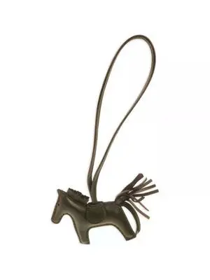 Hermès Lambskin Horse Charm - Black