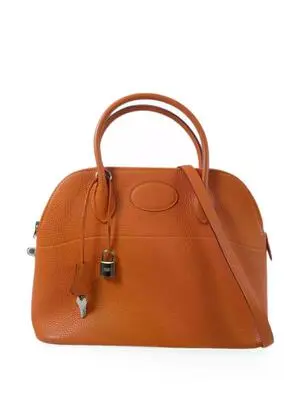 Hermès 2022 Bolide 31 Leather Tote Bag - Orange