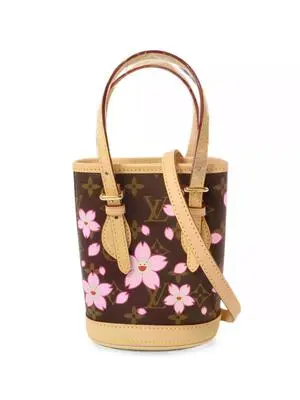 LOUIS VUITTON X Takashi Murakami Nano Monogram Canvas Tote Bag - Brown
