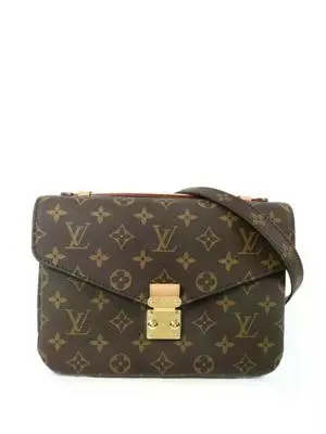 LOUIS VUITTON Monogram Pochette Metis Bag - Brown